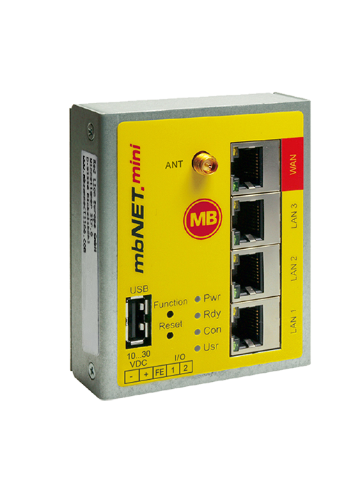 MB Connect Line mbNET.mini Compact remote access router for global use.