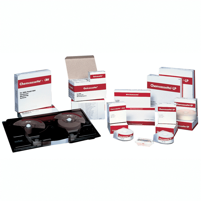 Honeywell Chemcassette tape cassette monitors gases optically through a ...
