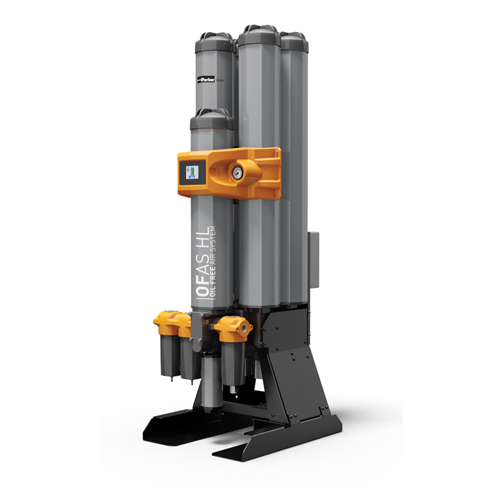 Parker OFAS (Oil Free Air System) dryer systems have integrated ...